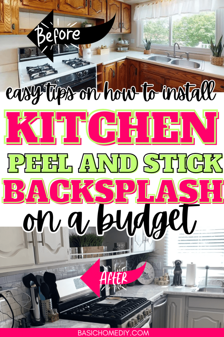 How to Install a Kitchen Peel and Stick Backsplash on a Budget