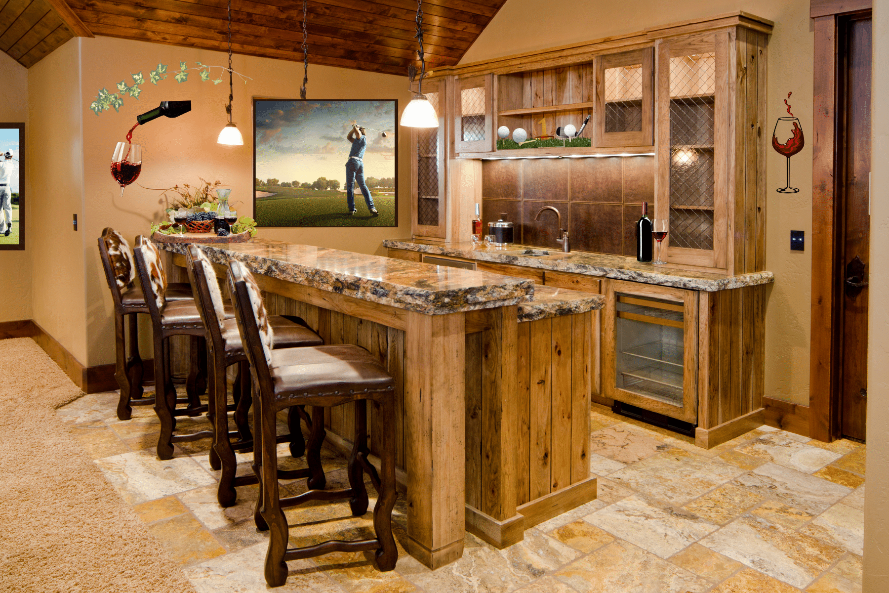 Man Cave Home Bar on a Budget