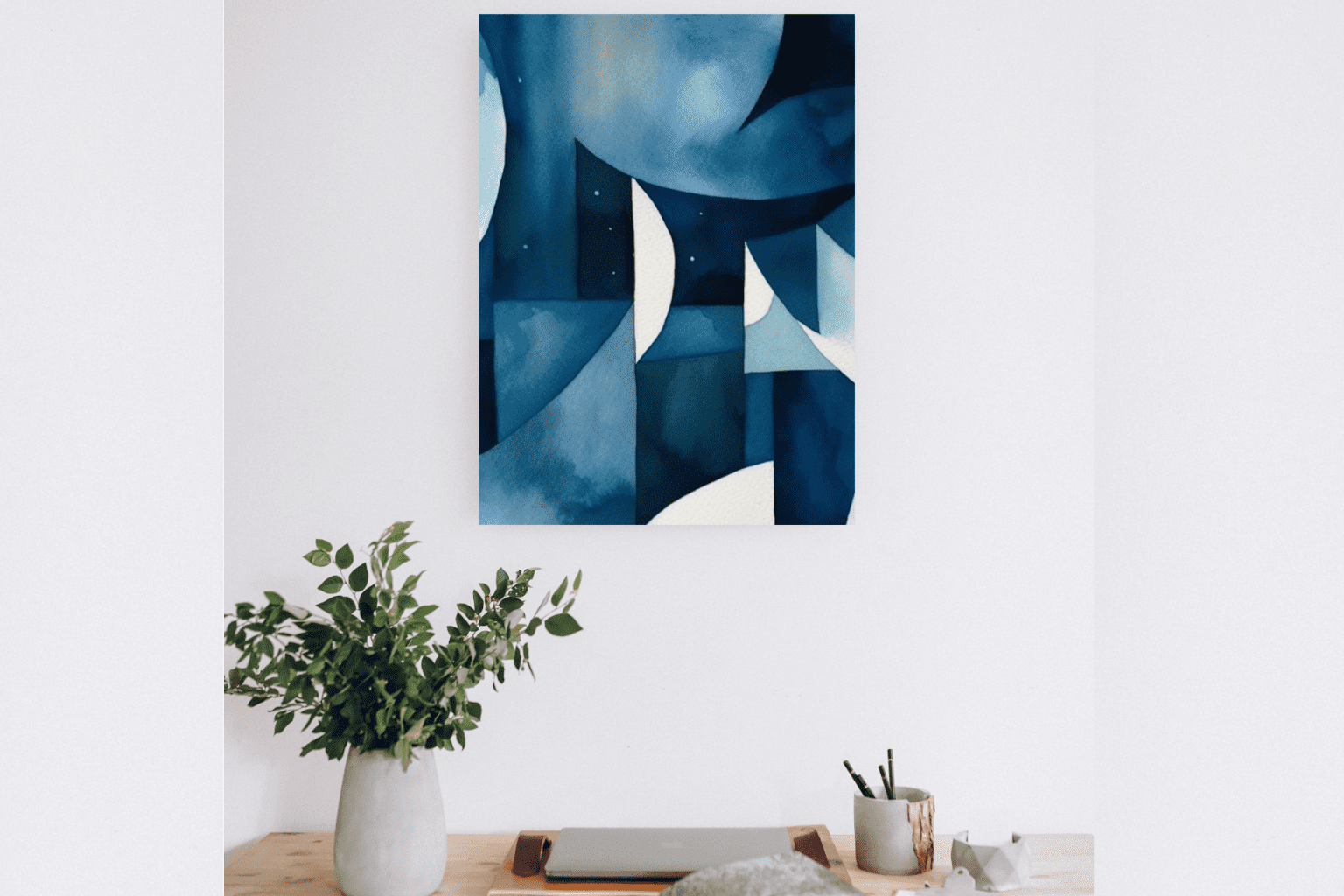 Free Printable Abstract Wall Art: Budget Modern Decor Ideas