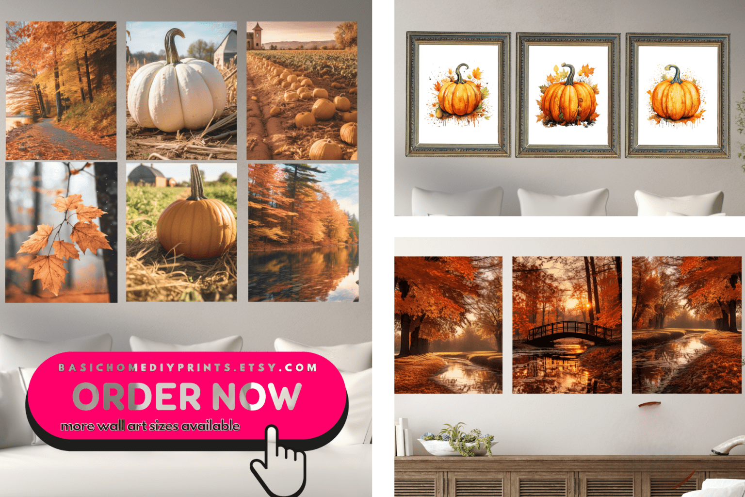 Free Printable Fall Wall Art Prints to Download for Your Home - Basic ...