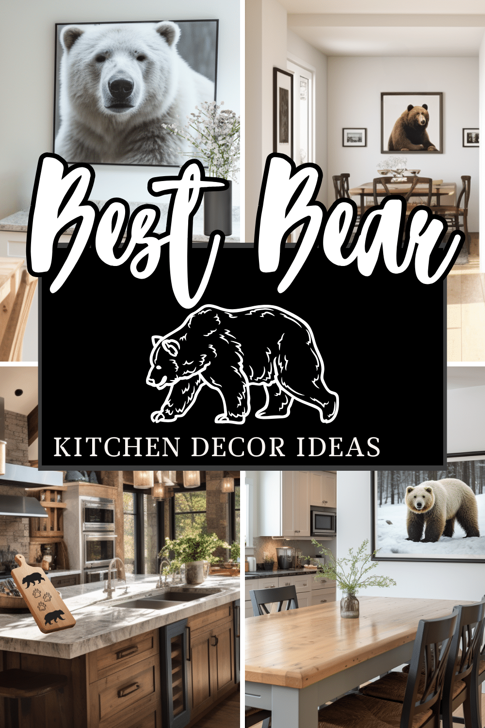 Rustic Bear Kitchen Decor Themed Ideas for Your Home - Basic Home DIY