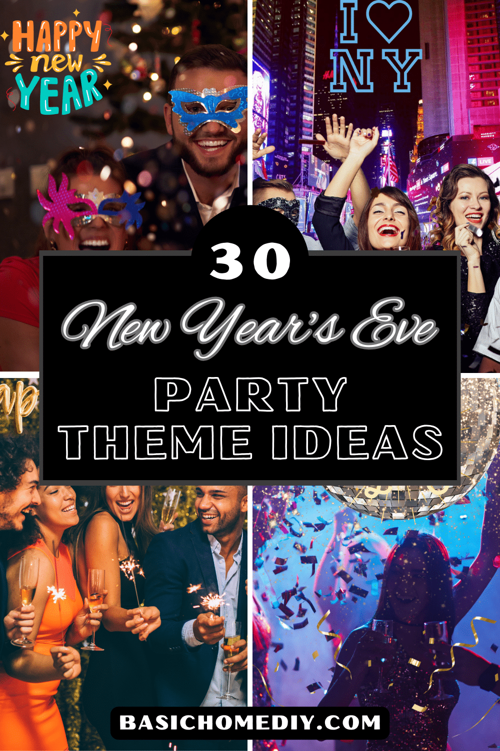 30 Best New Year's Eve Party Themes to Ring in 2024 - Basic Home DIY