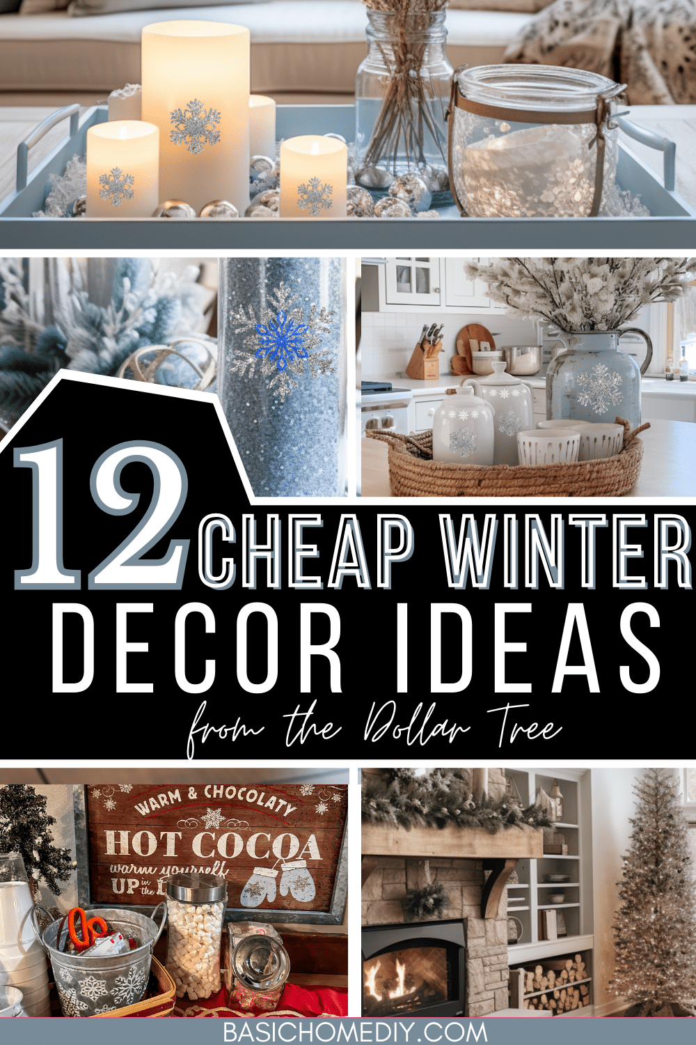Simple DIY Cheap Winter Decor Ideas for a Cozy Home - Basic Home DIY