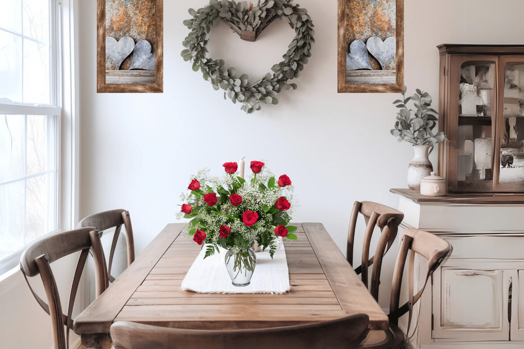 Easy Rustic Farmhouse Valentine's Day Decor Ideas - Basic Home DIY