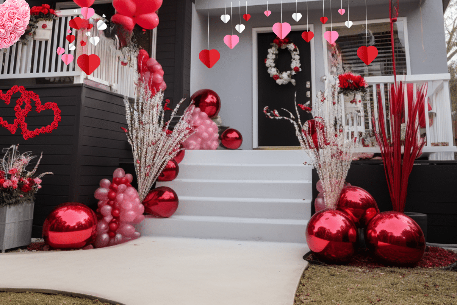10 Easy Outdoor Valentine's Day Decor Ideas for Porch and Yard - Basic ...