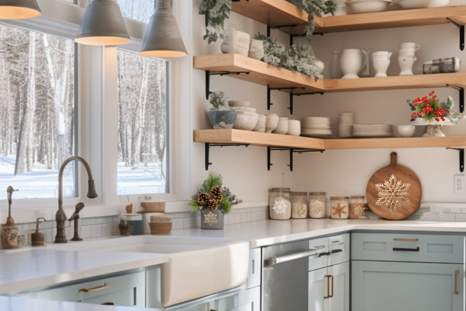 10 Easy Winter Kitchen Decor Ideas for a Cozy Home on a Budget - Basic ...