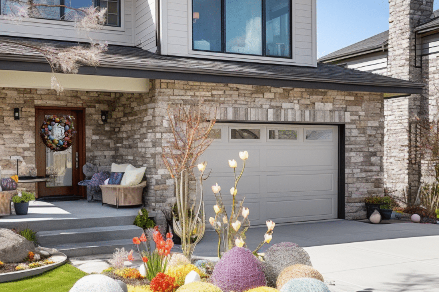 Best Easter Front Porch Decor Ideas for Spring Decorating - Basic Home DIY
