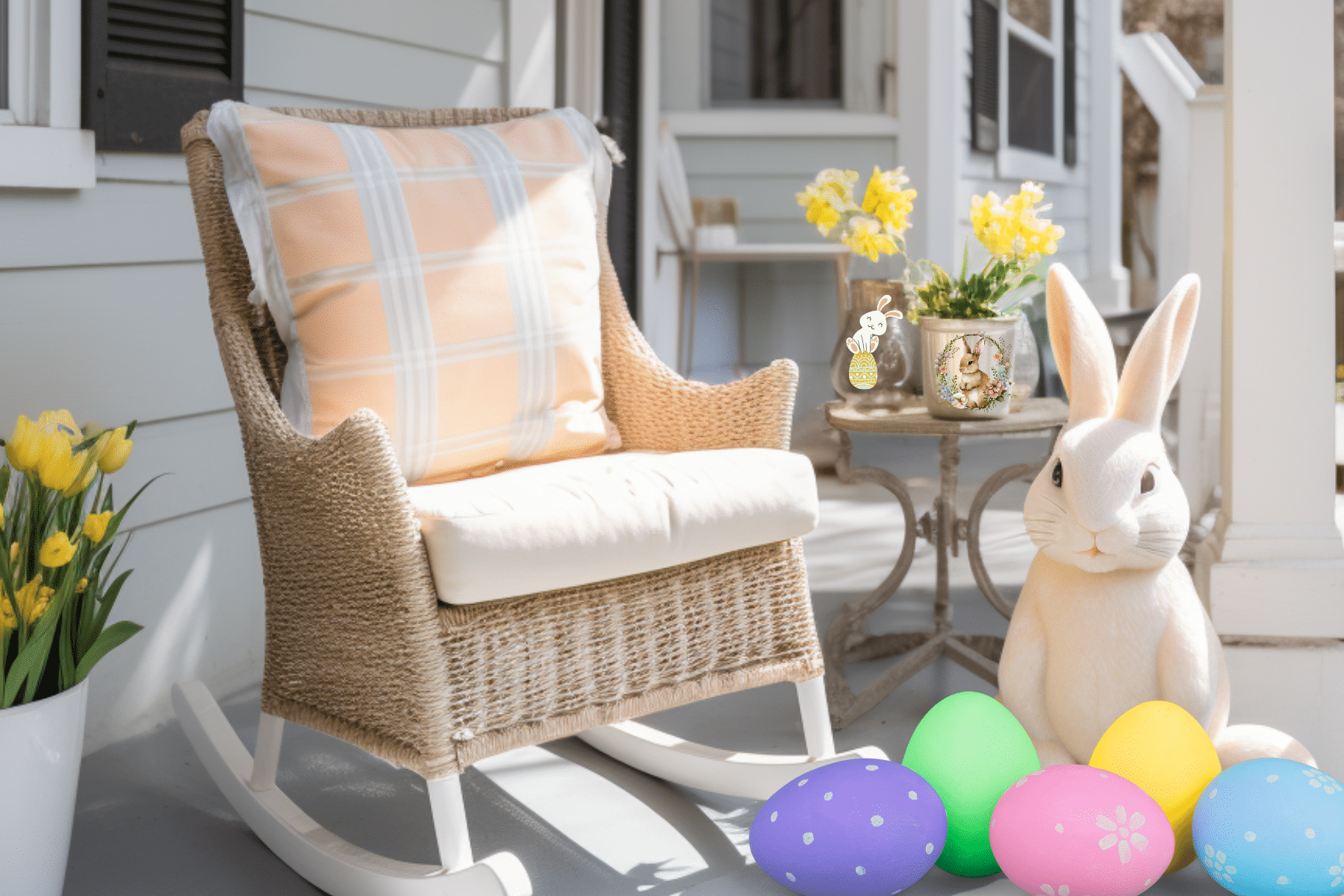 16 Best Easter Front Porch Decor Ideas to Celebrate the Season - Basic ...