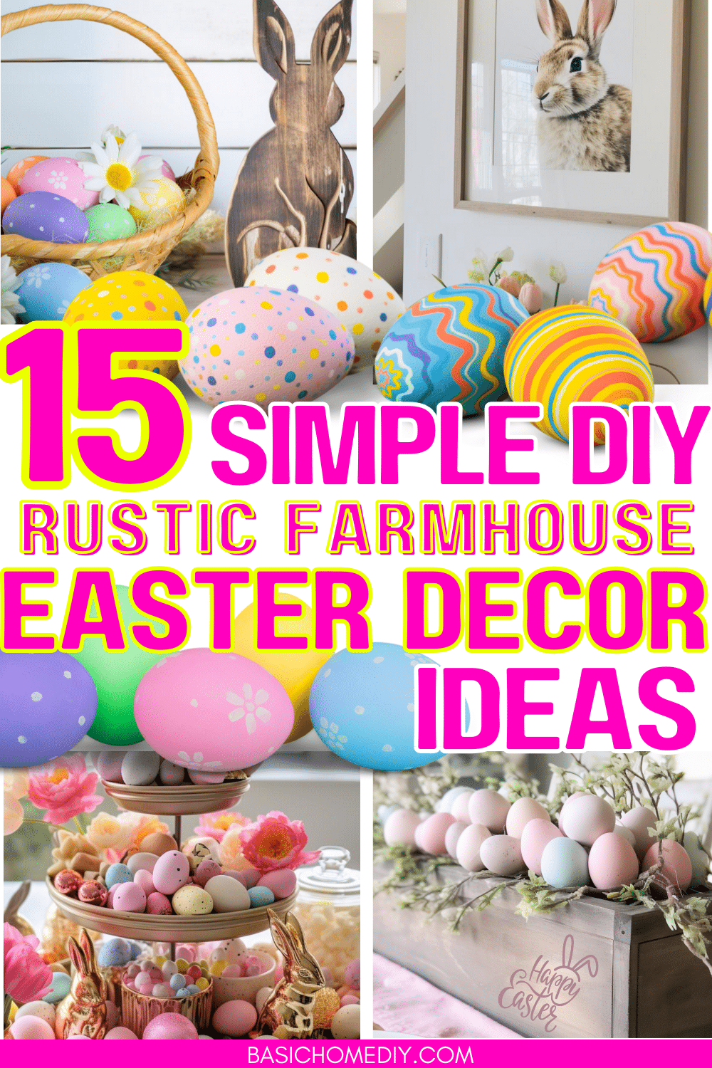 15 Easy Rustic Farmhouse Easter Decor Ideas for Your Home - Basic Home DIY