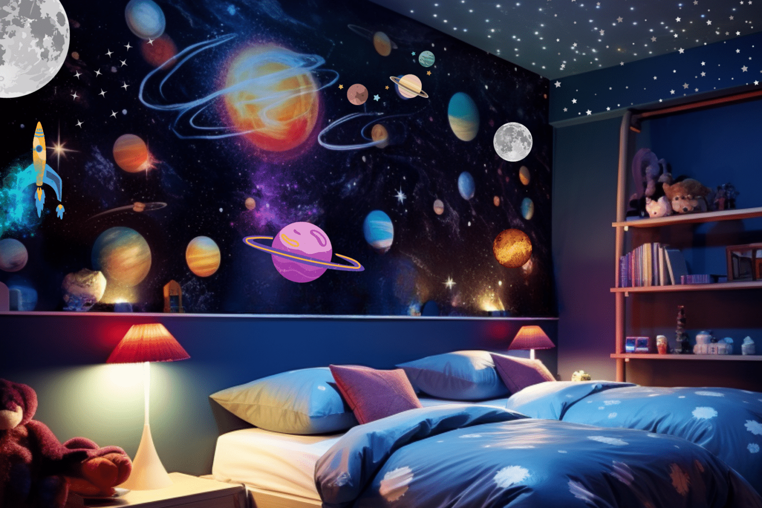 Easy Outer Space Bedroom Ideas for Kids They'll Love