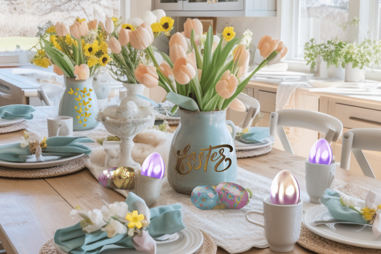 17 Must-Try Easter Kitchen Decor Ideas for a Cheerful Holiday - Basic ...