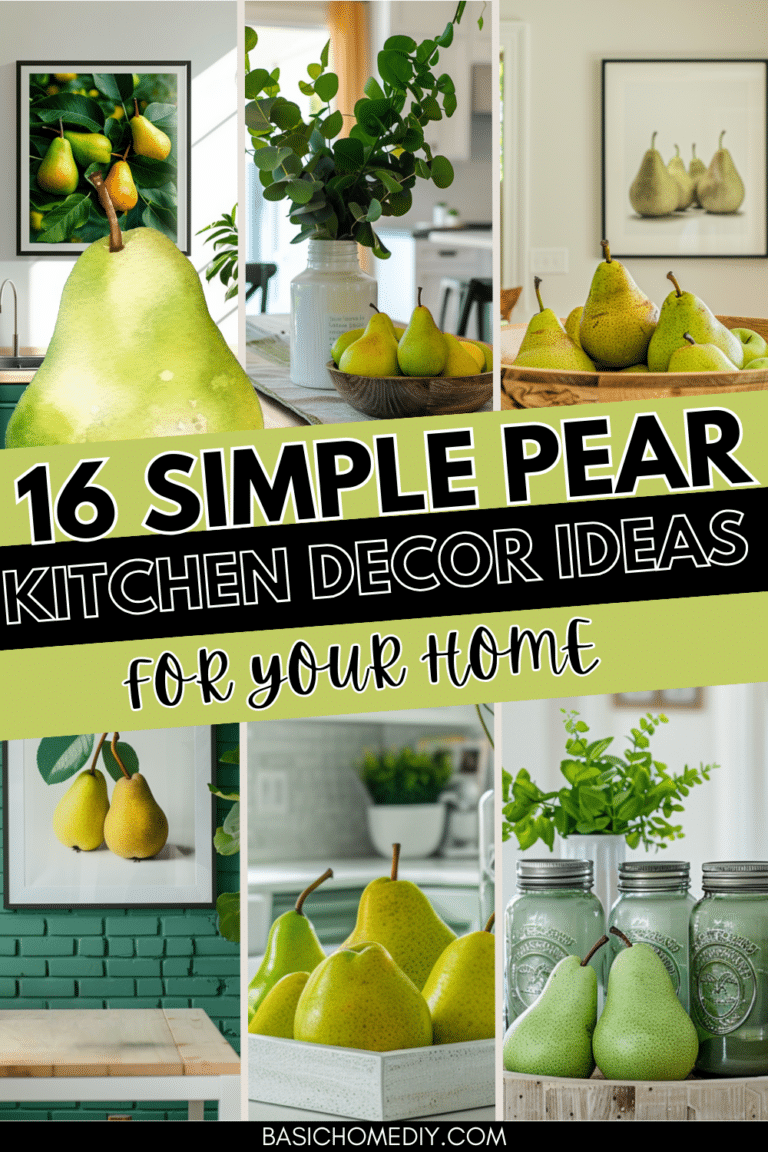 16 Gorgeous Pear Kitchen Decor Ideas That You'll Love - Basic Home DIY