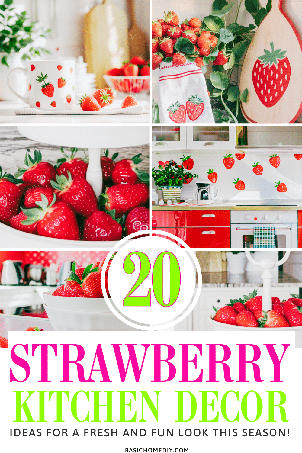 20 Simple Strawberry Kitchen Decor Ideas for a Fresh Look - Basic Home DIY