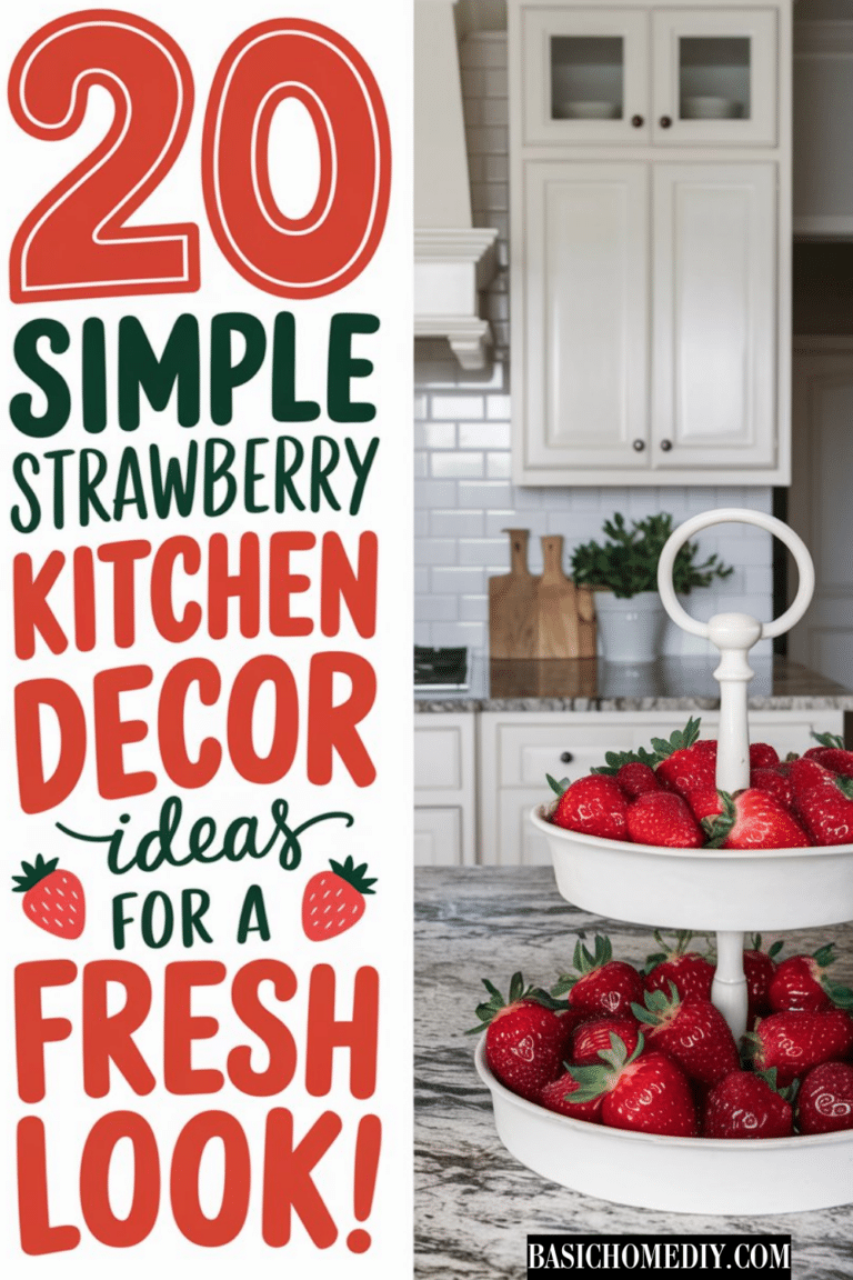 20 Simple Strawberry Kitchen Decor Ideas for a Fresh Look - Basic Home DIY