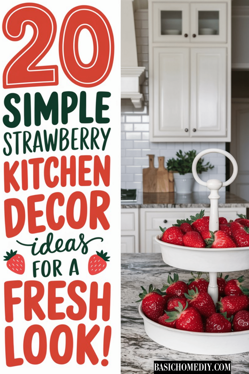20 Simple Strawberry Kitchen Decor Ideas for a Fresh Look - Basic Home DIY