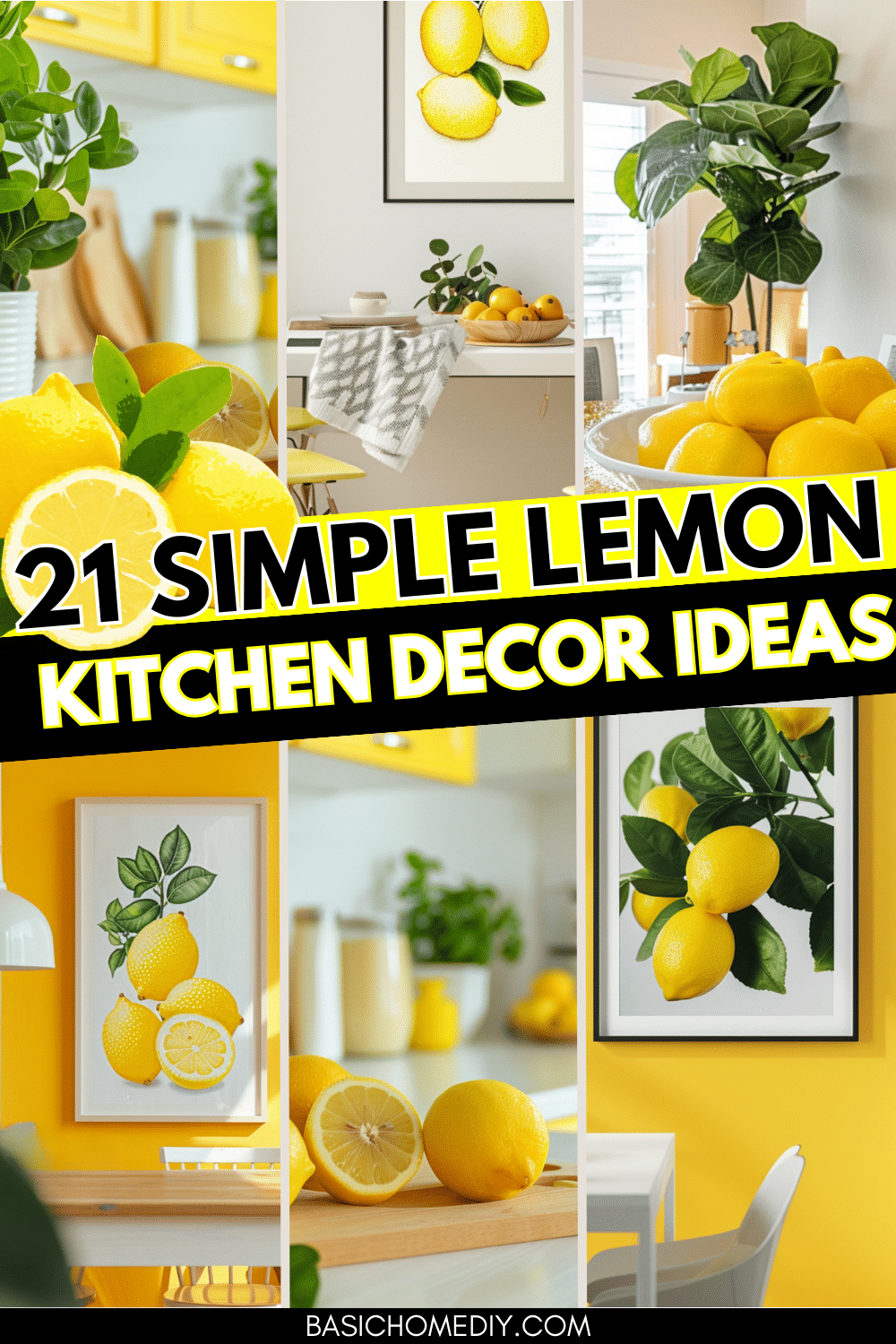 21 Cheerful Lemon Kitchen Decor Ideas to Brighten Your Home - Basic ...