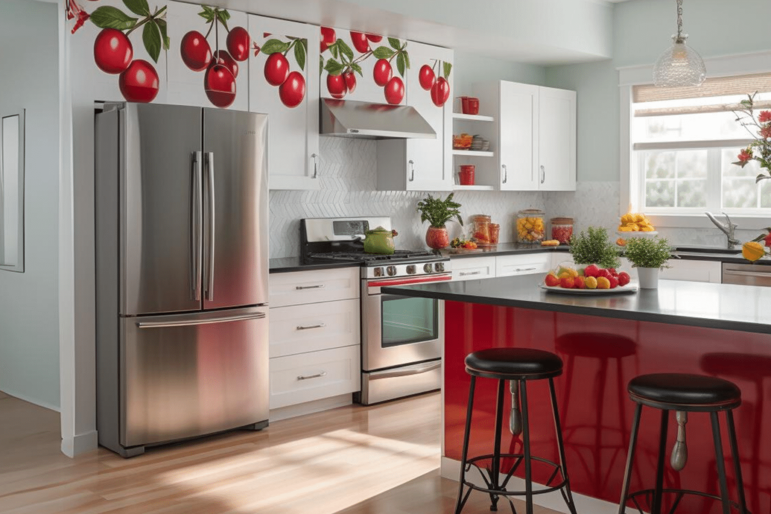 23 Fresh Cherry Themed Kitchen Decor Ideas That You've Got To Try ...