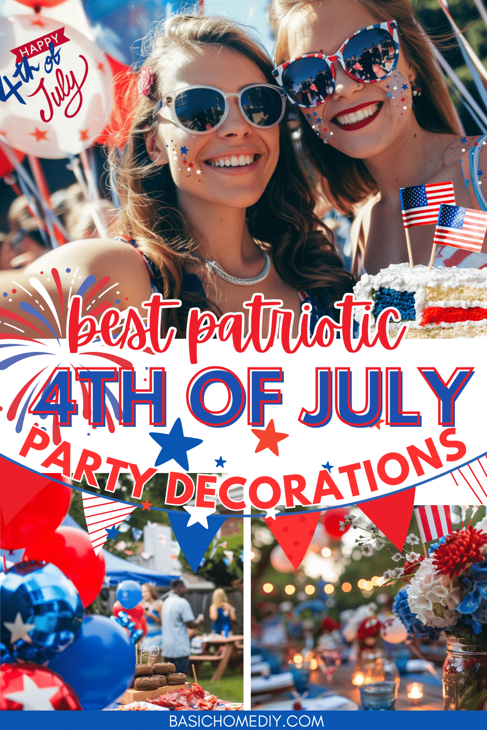Easy Patriotic 4th of July Party Decorations and Supplies - Basic Home DIY
