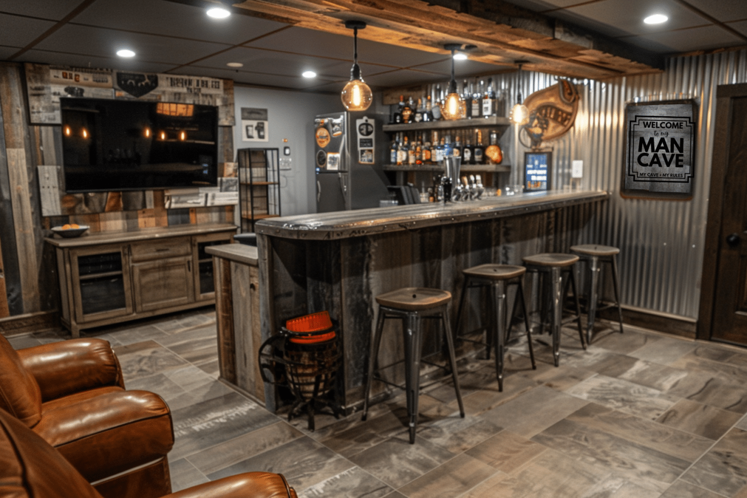 Ultimate Man Cave Wall Art Decor Ideas for Your Home - Basic Home DIY