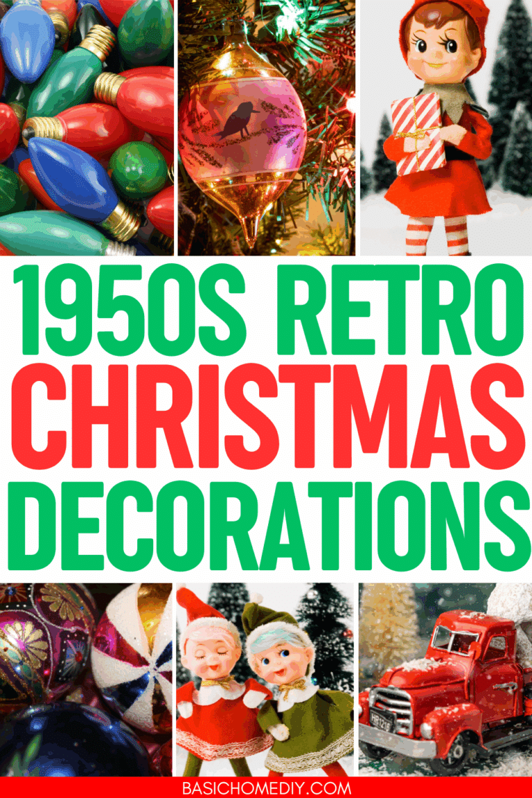 Retro 1950s Christmas Decorations for Your Holiday Home - Basic Home DIY
