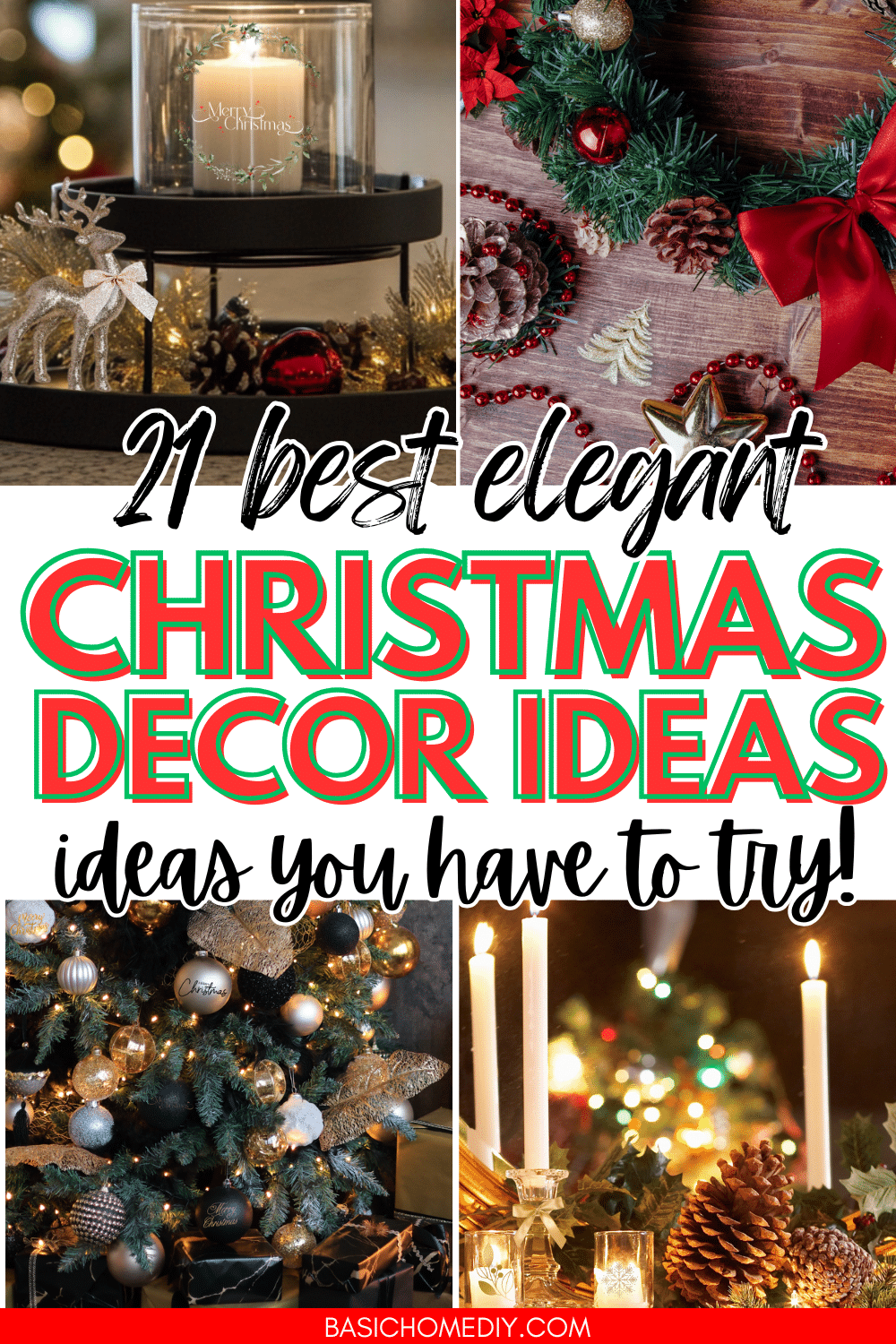 21 Easy Elegant Christmas Decor Ideas for a Festive Home - Basic Home DIY