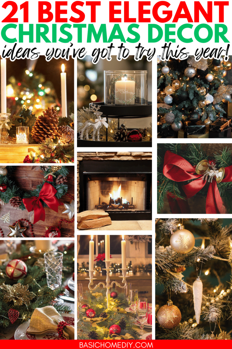 21 Easy Elegant Christmas Decor Ideas for a Festive Home - Basic Home DIY