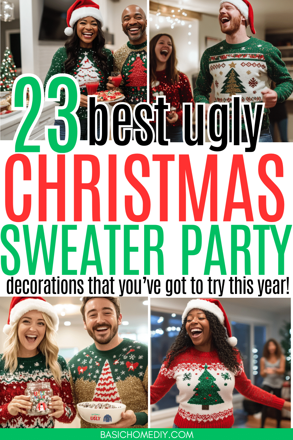 23 Best Ugly Christmas Sweater Party Decorations - Basic Home DIY