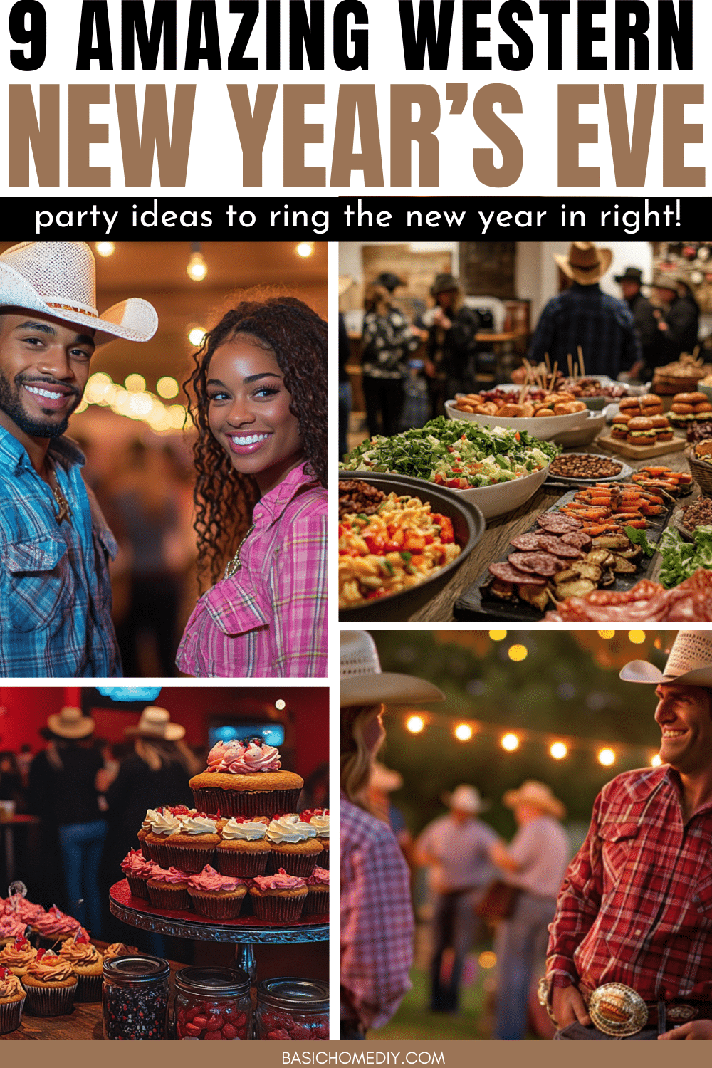 Cowboy Western New Year's Eve Party Ideas to Ring in 2026 - Basic Home DIY