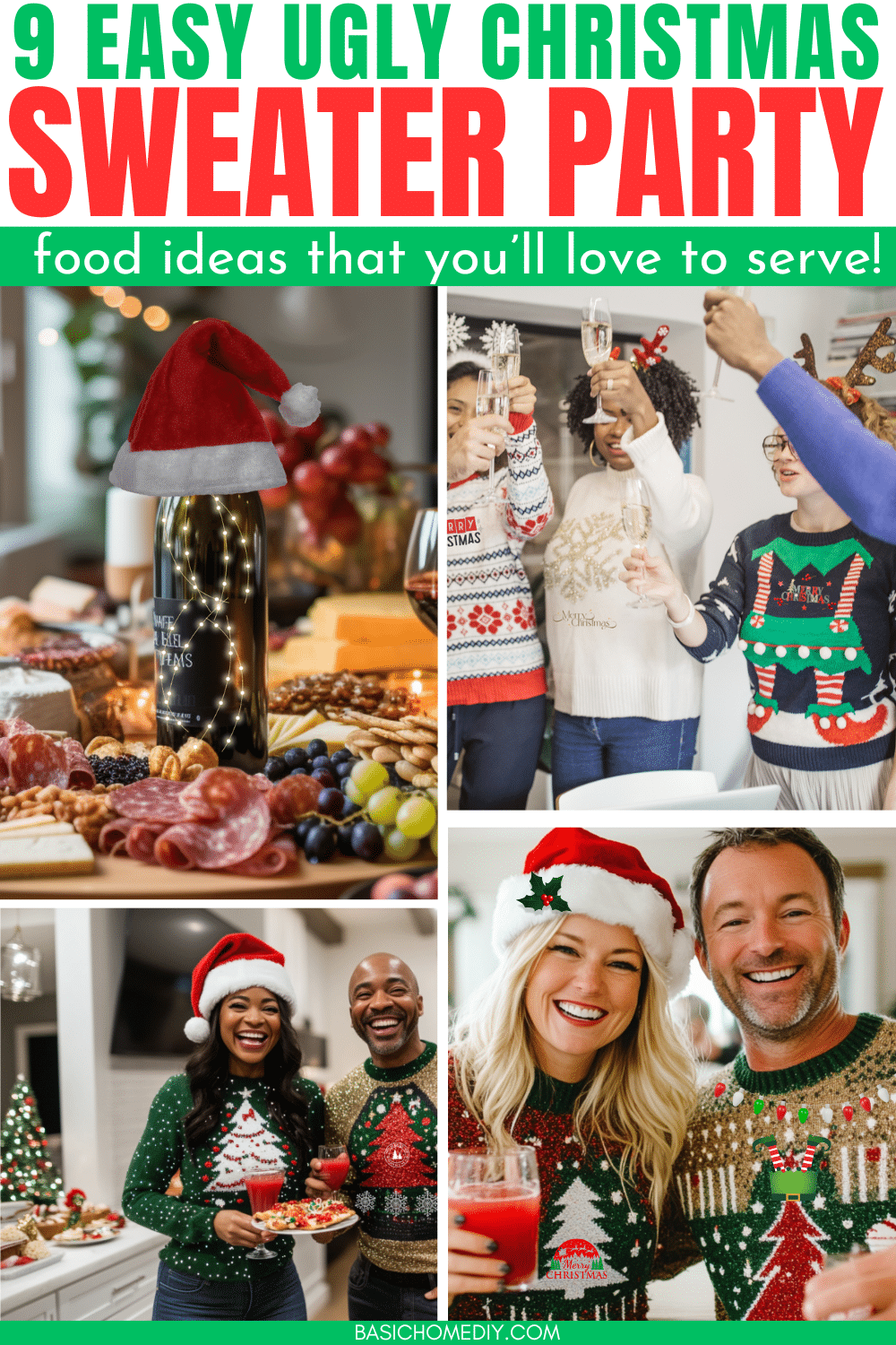 9 Easy Ugly Christmas Sweater Party Food Ideas - Basic Home DIY