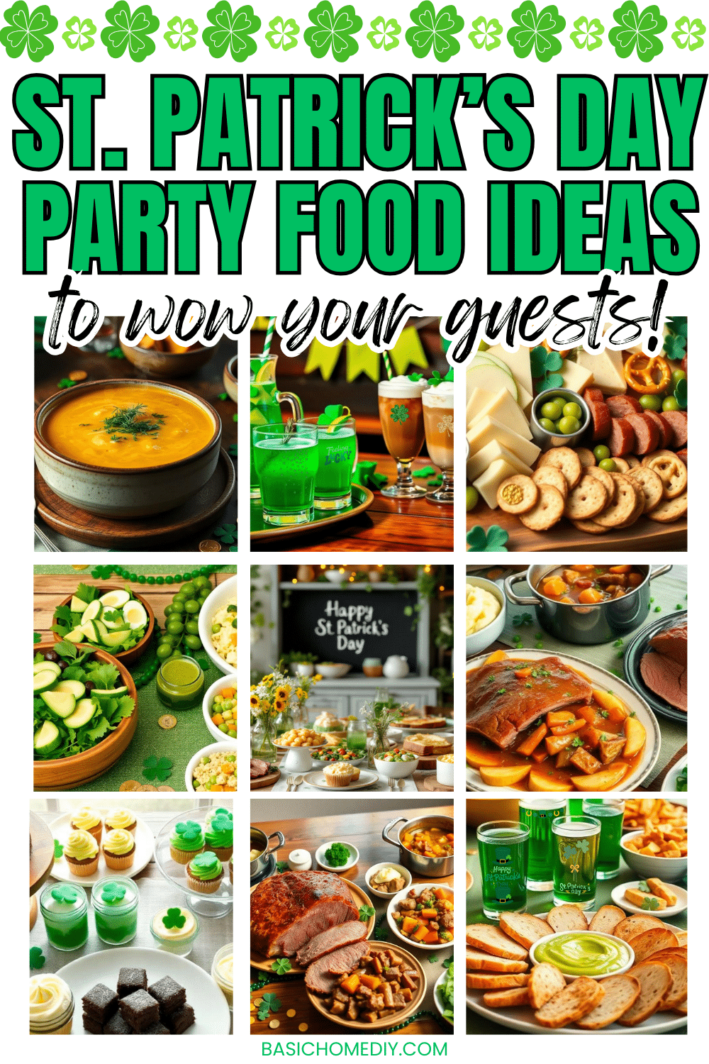 Delicious St. Patrick's Day Party Food Ideas to Wow Your Guests - Basic ...