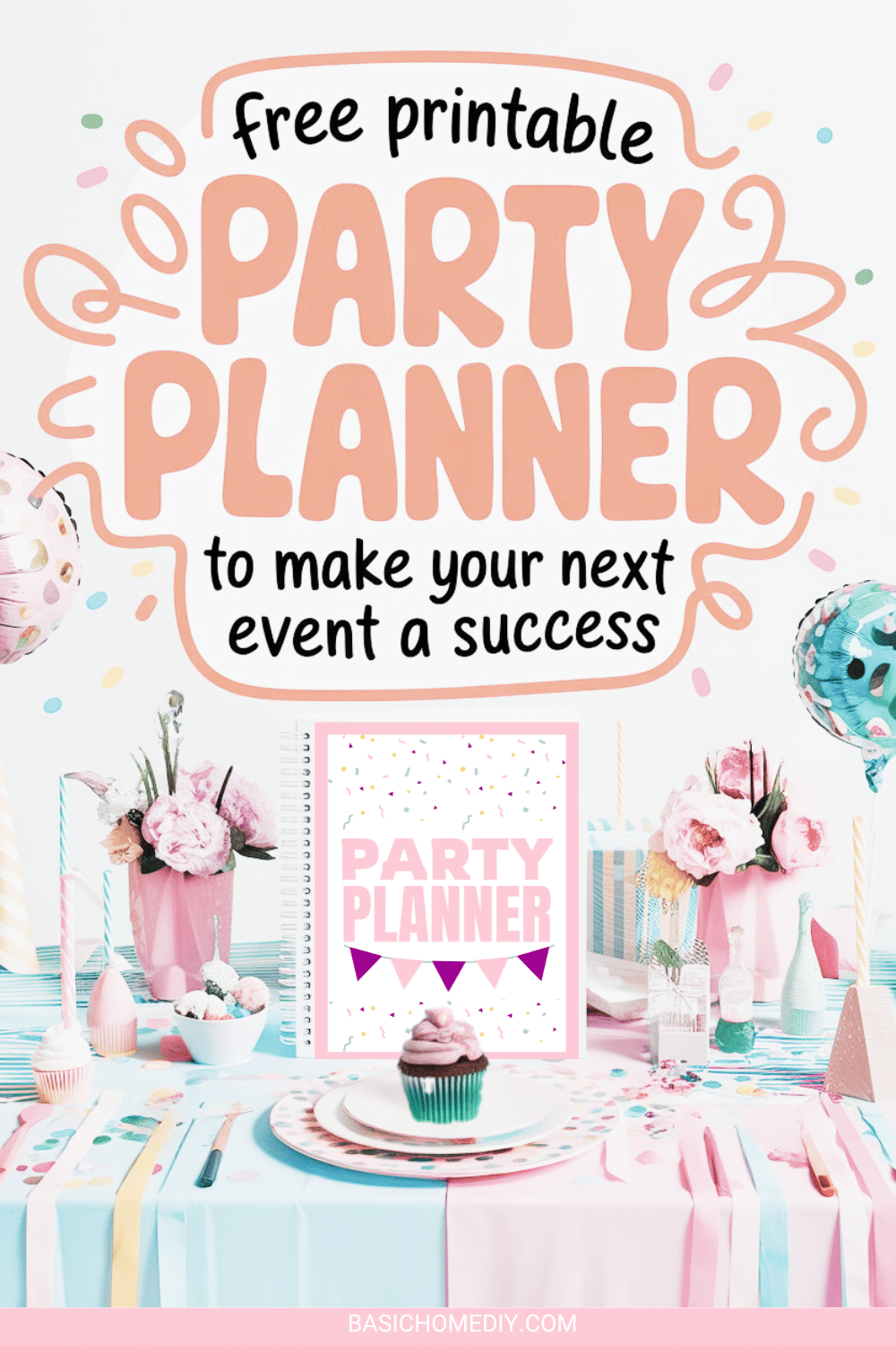 Free Printable Party Planner to Make Your Next Event a Success - Basic ...
