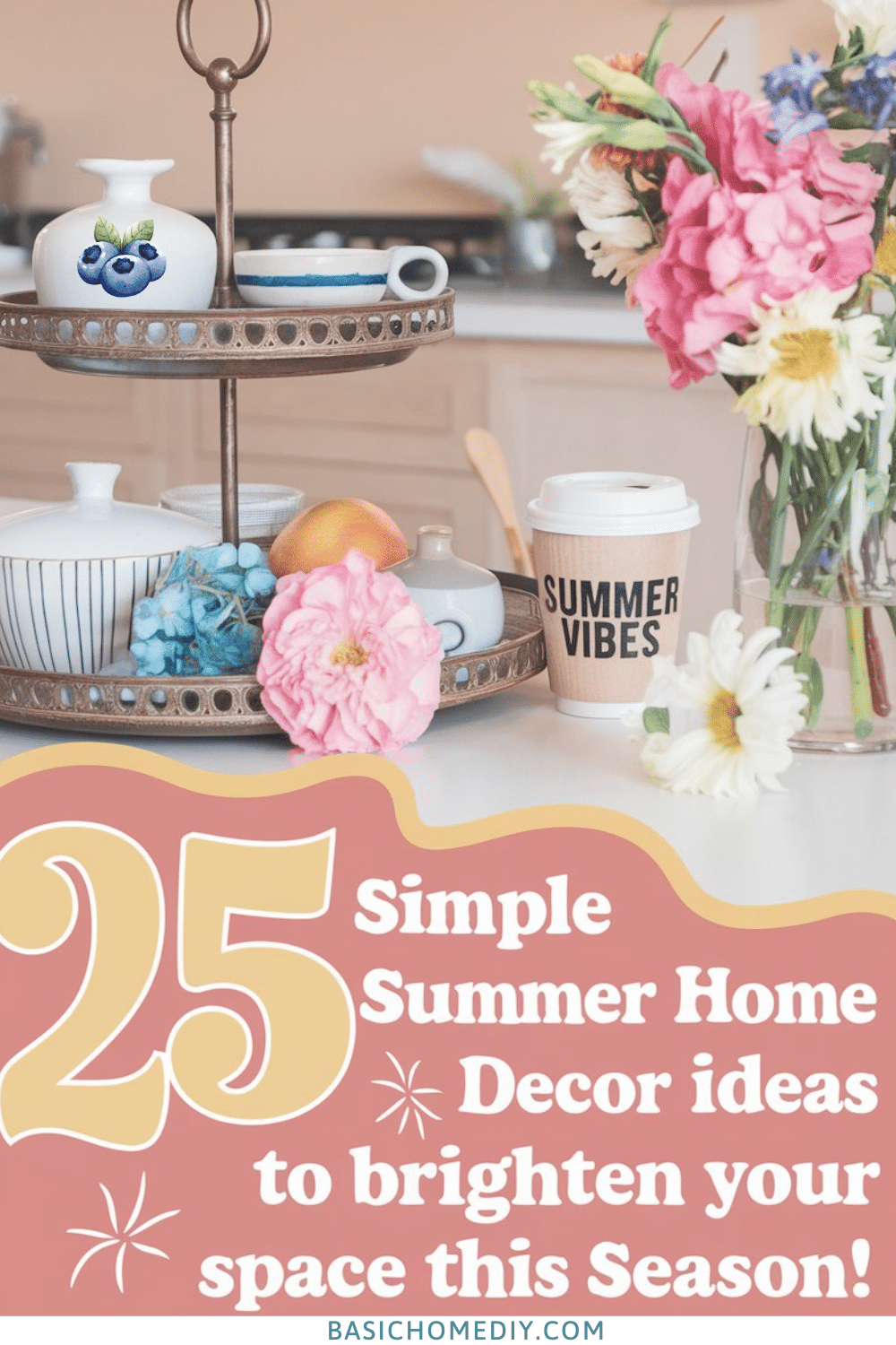 Simple Summer Home Decor Ideas to Brighten Your Space - Basic Home DIY