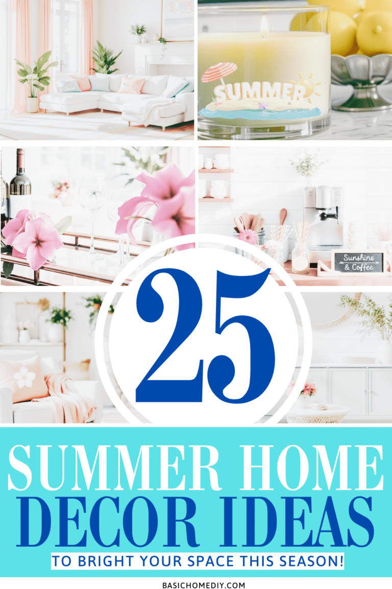 Simple Summer Home Decor Ideas to Brighten Your Space - Basic Home DIY