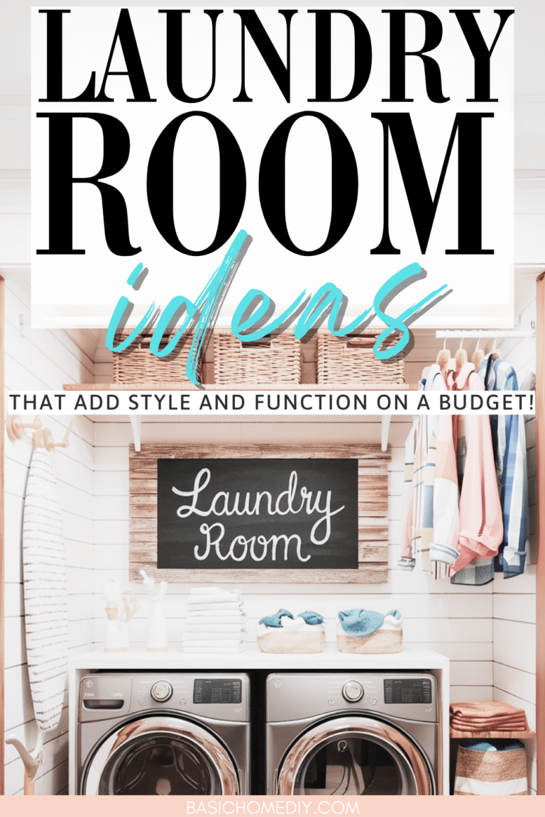 Laundry Room Ideas That Add Style and Function On a Budget - Basic Home DIY