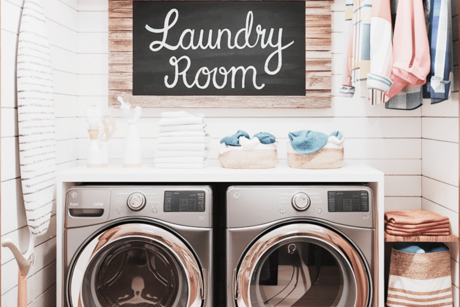 Laundry Room Ideas That Add Style and Function On a Budget - Basic Home DIY