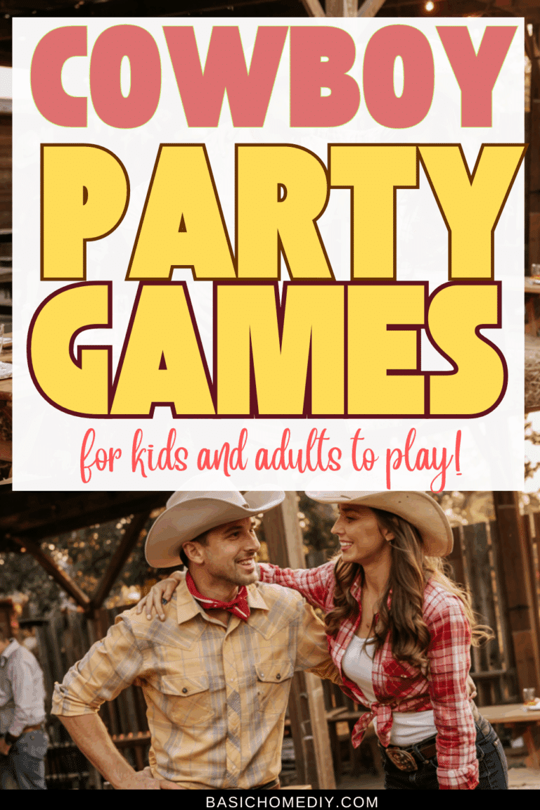 Fun Cowboy Party Games for Kids and Adults - Basic Home DIY
