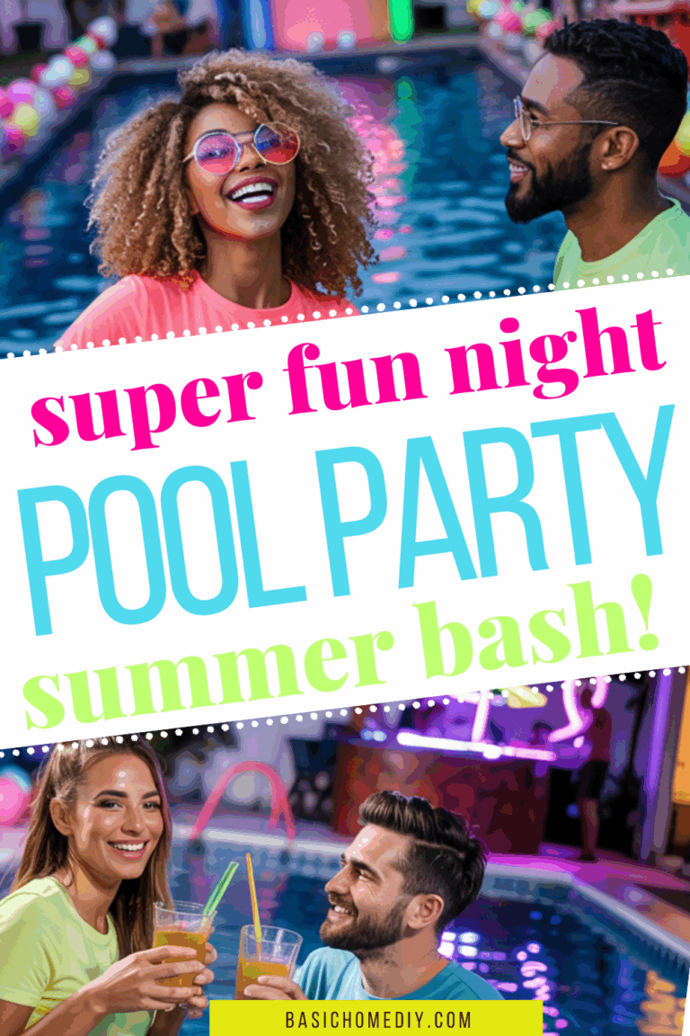 Fun Night Pool Party Summer Bash Ideas for All Ages - Basic Home DIY