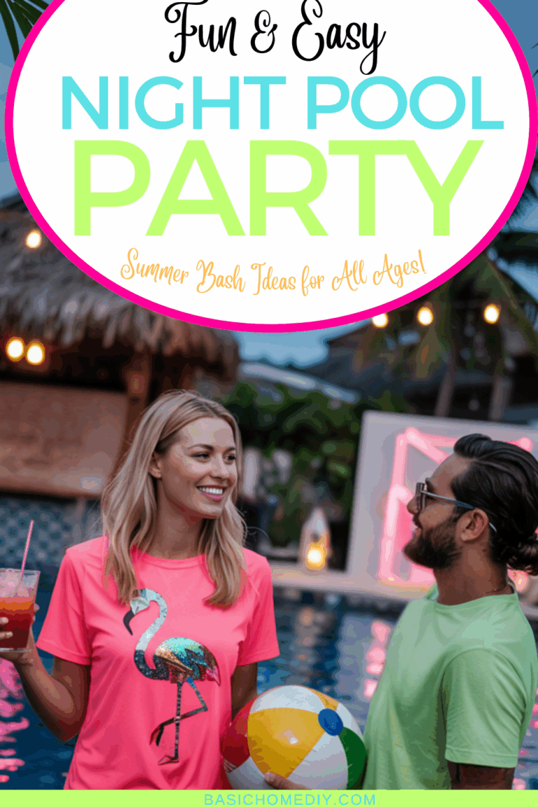 Fun Night Pool Party Summer Bash Ideas for All Ages - Basic Home DIY