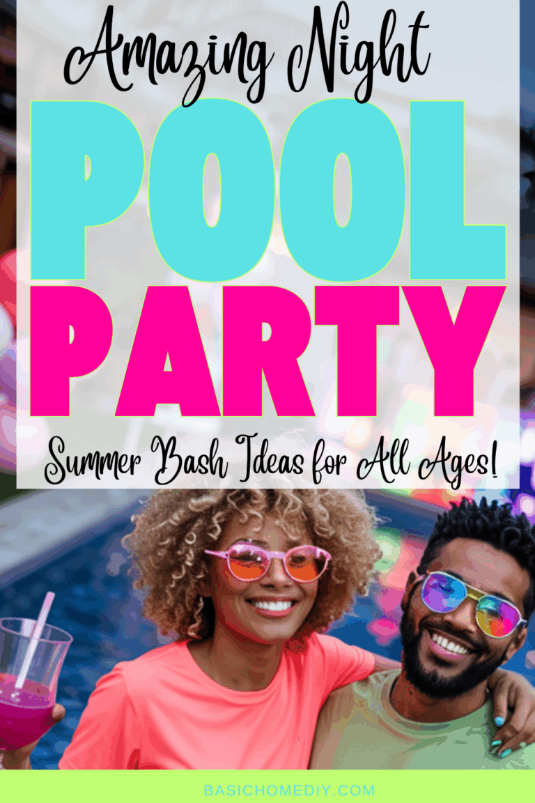 Fun Night Pool Party Summer Bash Ideas for All Ages - Basic Home DIY