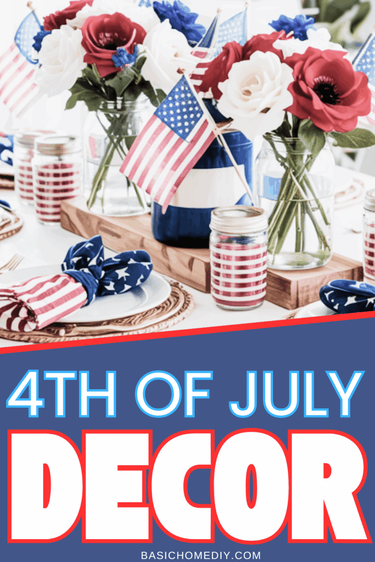 Simple 4th of July Decor to Make Your Home Look Amazing - Basic Home DIY