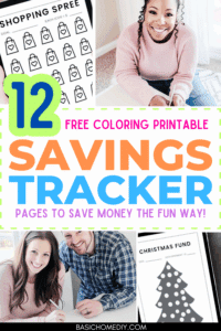 12 Free Coloring Printable Savings Tracker Pages to Save Money the Easy ...
