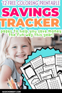 12 Free Coloring Printable Savings Tracker Pages to Save Money the Easy ...