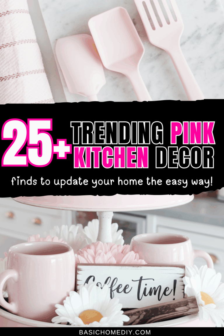 25+ Trending Pink Kitchen Decor Finds to Update Your Home - Basic Home DIY