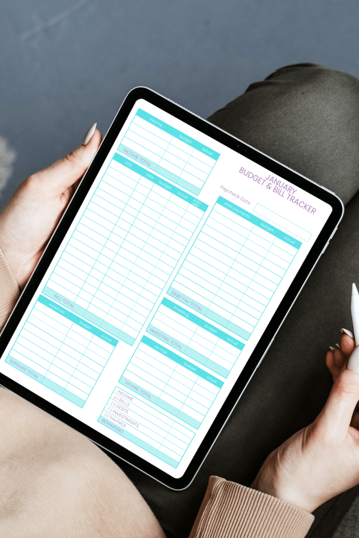 Easy Budget Planner: Free 71-Page Printable Monthly Money Planner ...