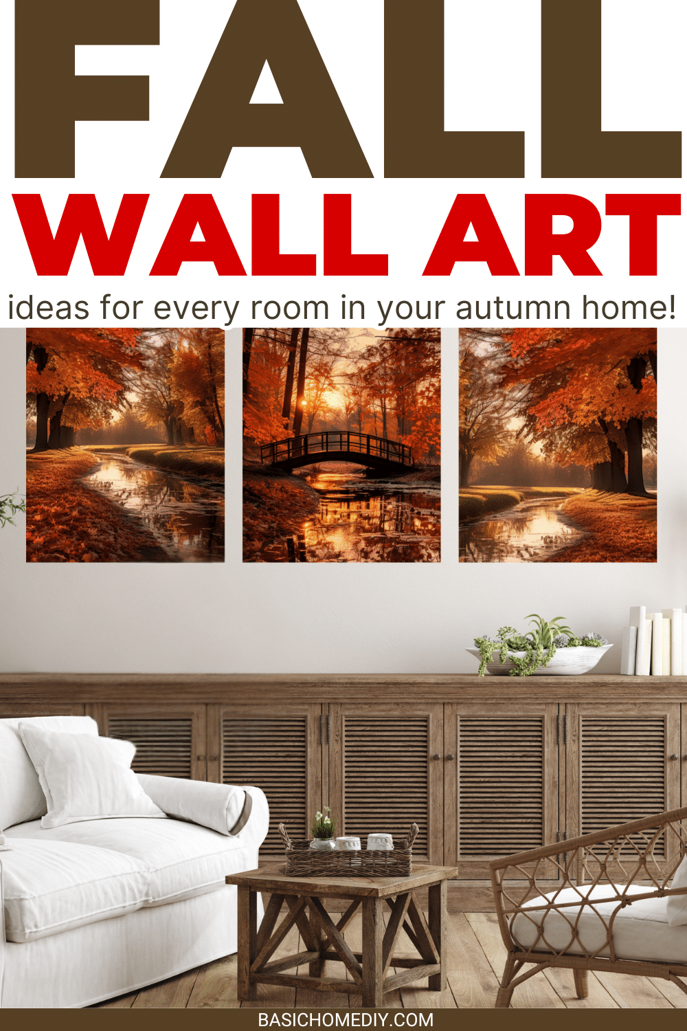 Unique Fall Wall Art for Every Room in the Home - Basic Home DIY