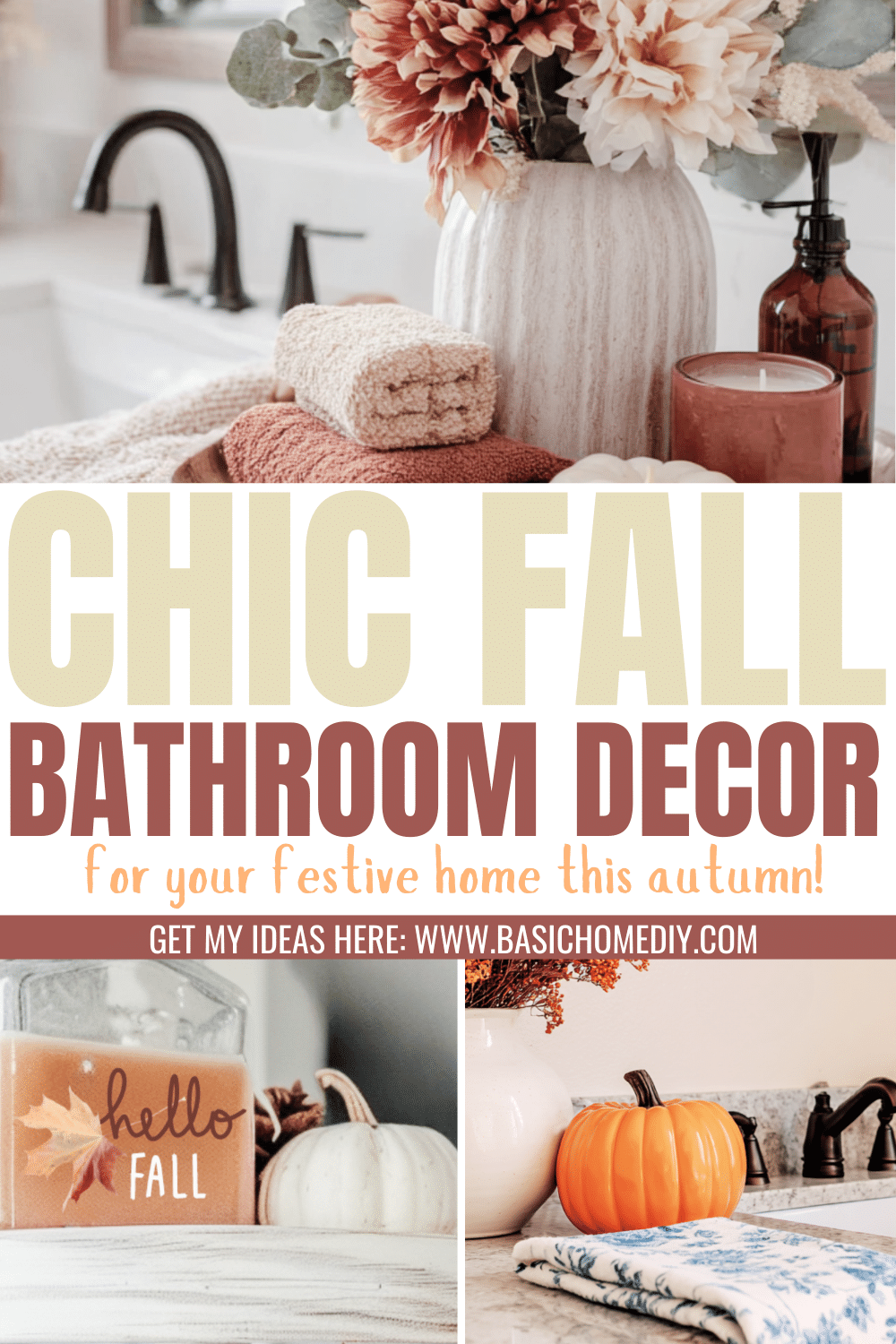 25+ Simple & Cozy Fall Bathroom Decor For Your Festive Home - Basic ...