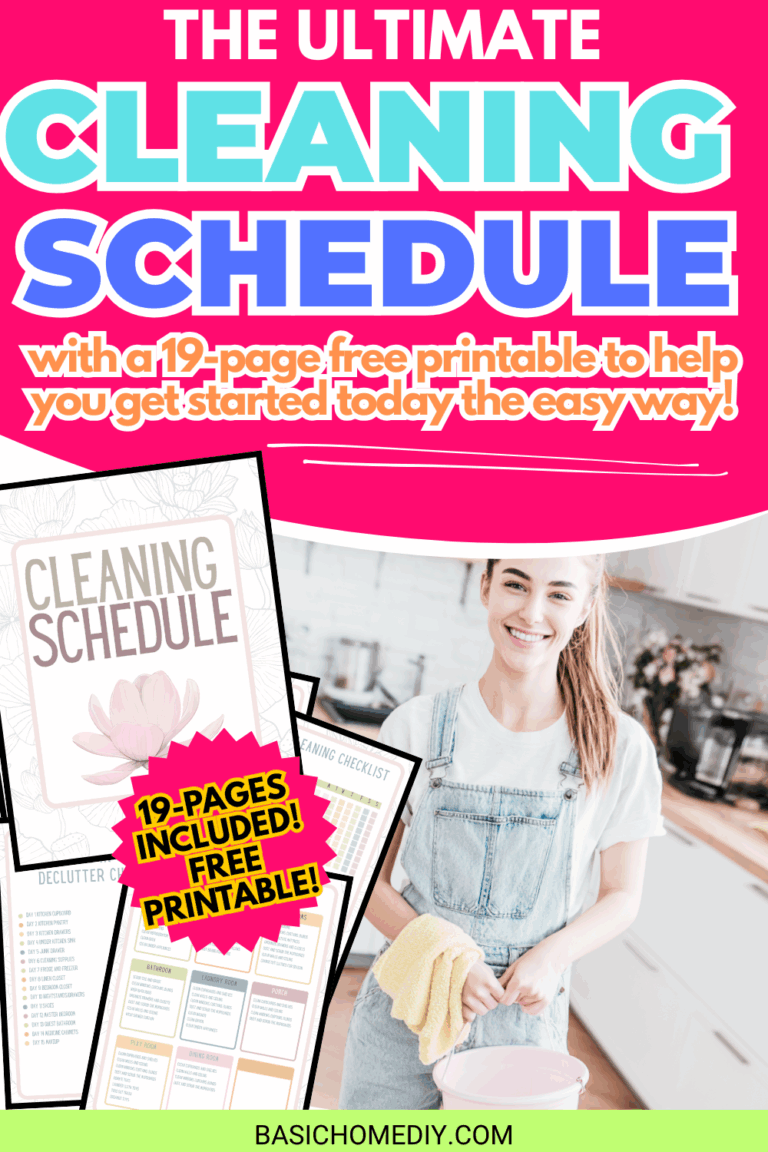 The Ultimate Cleaning Schedule You’ll Actually Stick To (19-Page Free ...