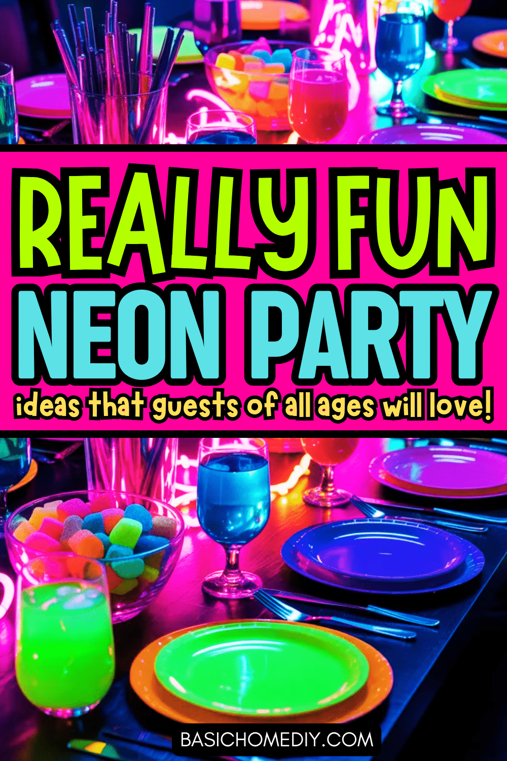 Neon Party: Fun Ideas for Decorations, Centerpieces, Food, Drinks ...