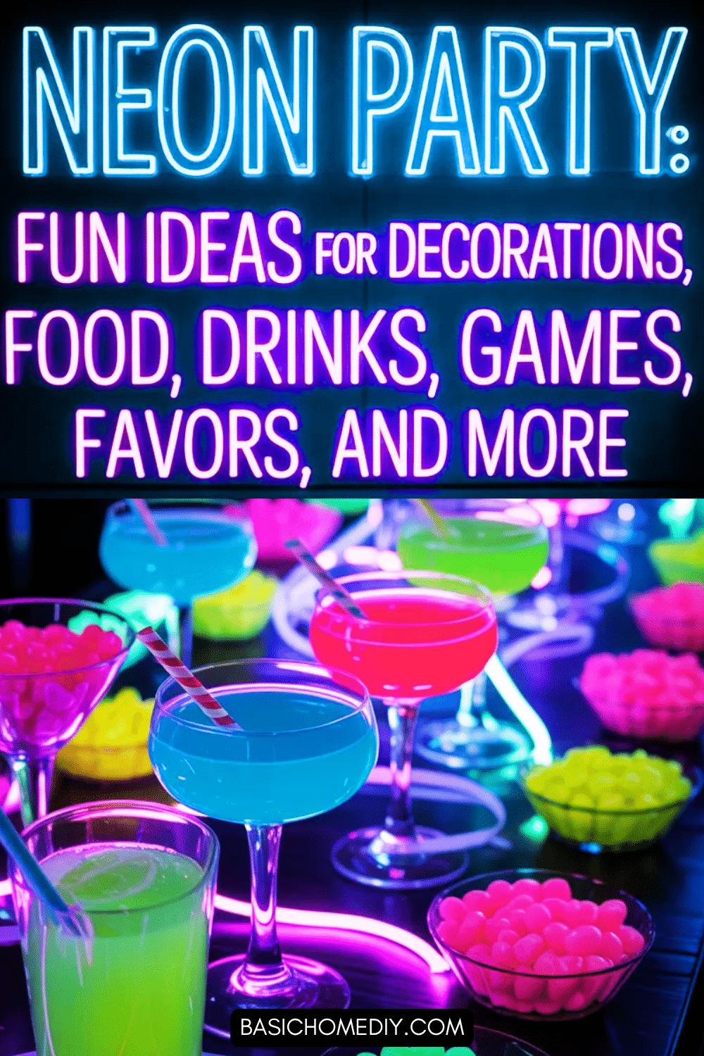 Neon Party: Fun Ideas for Decorations, Centerpieces, Food, Drinks ...