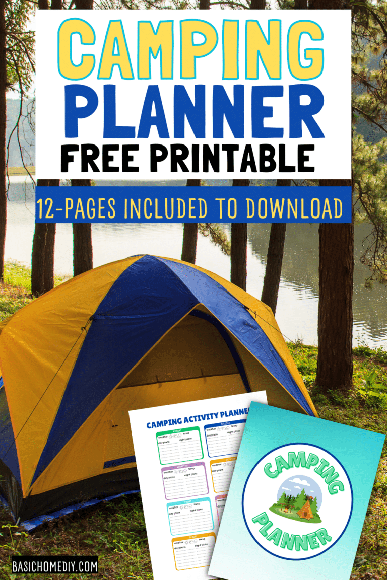 Camping Planner: Free Printable Including Meal Planning, Packing ...